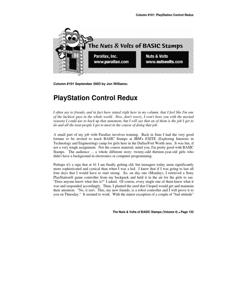Parallax Control&Protocolo PS2 | PDF | Electrical Connector | Digital Technology