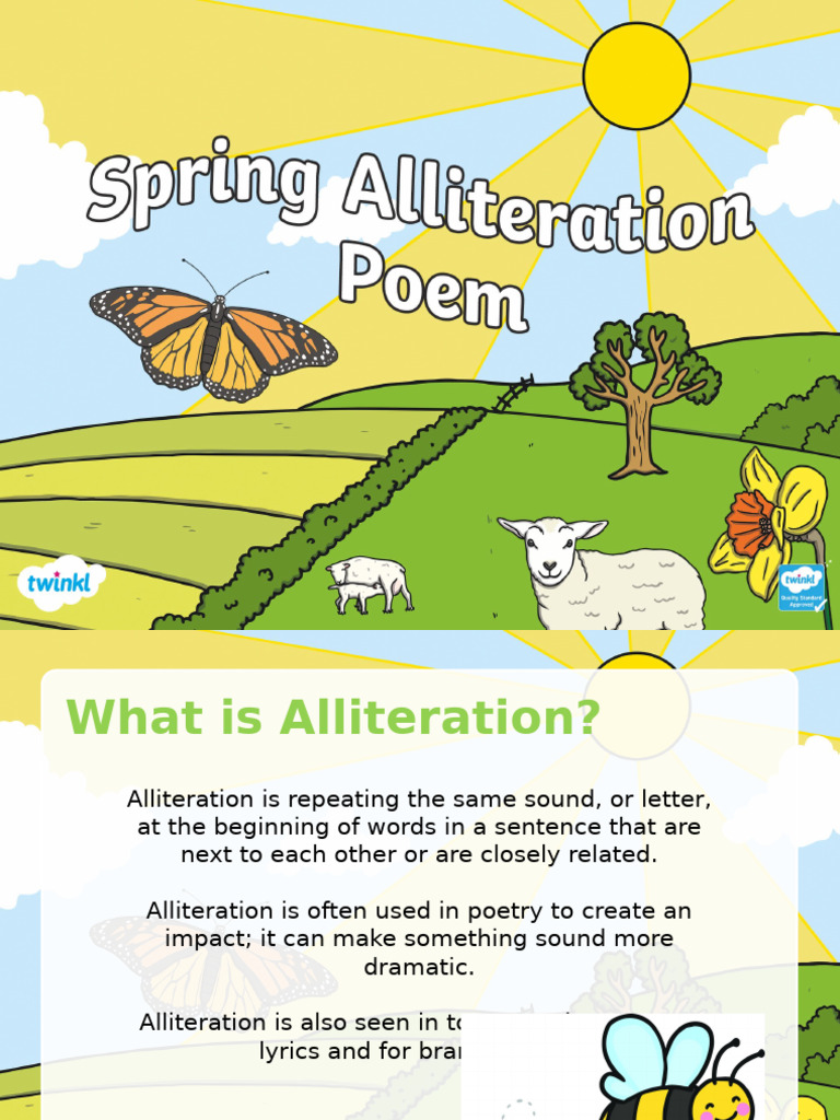 Spring Alliteration Poem | PDF | Poetry