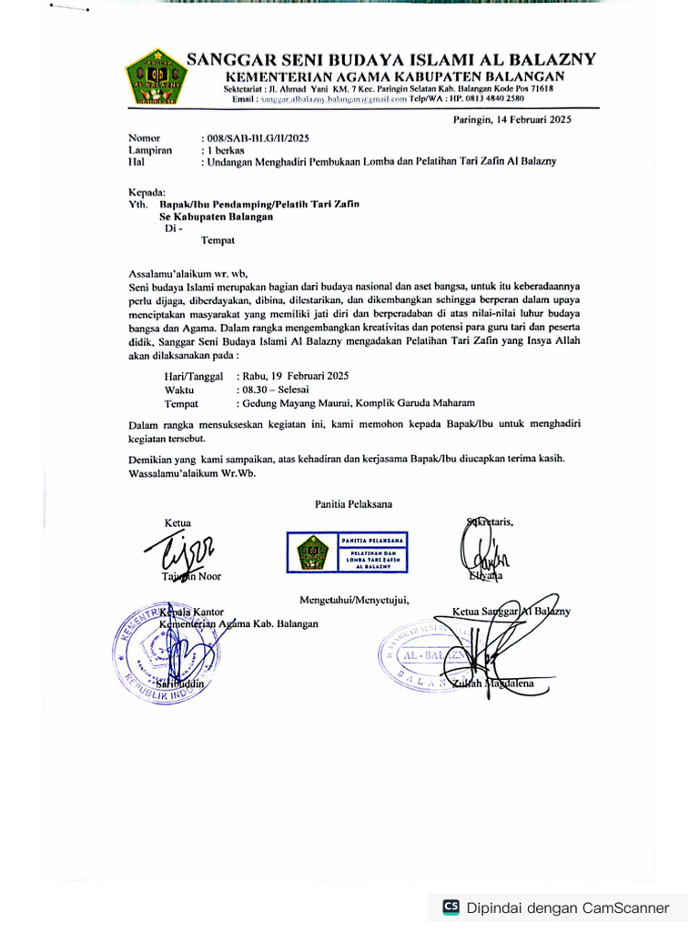 Pendamping - Pelatih Tari Zapin | PDF