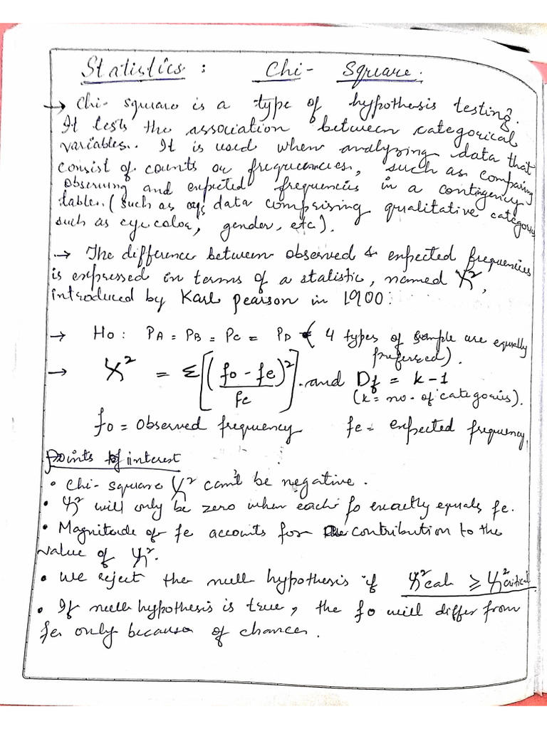 Chi-Square Overview | PDF