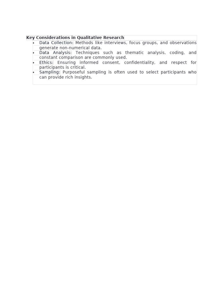 Mind Notes On Qualitative Research Methods 4of9 | PDF