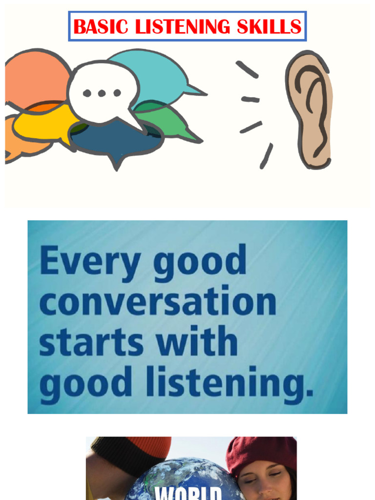 COMMUNICATION SKILLS- LISTENING SKILLS | PDF