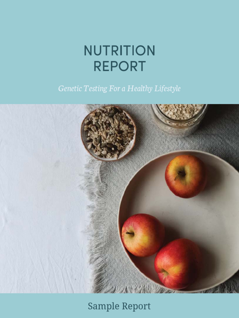 Nutrition DNA Test Sample Report | PDF | Fat | Dieting