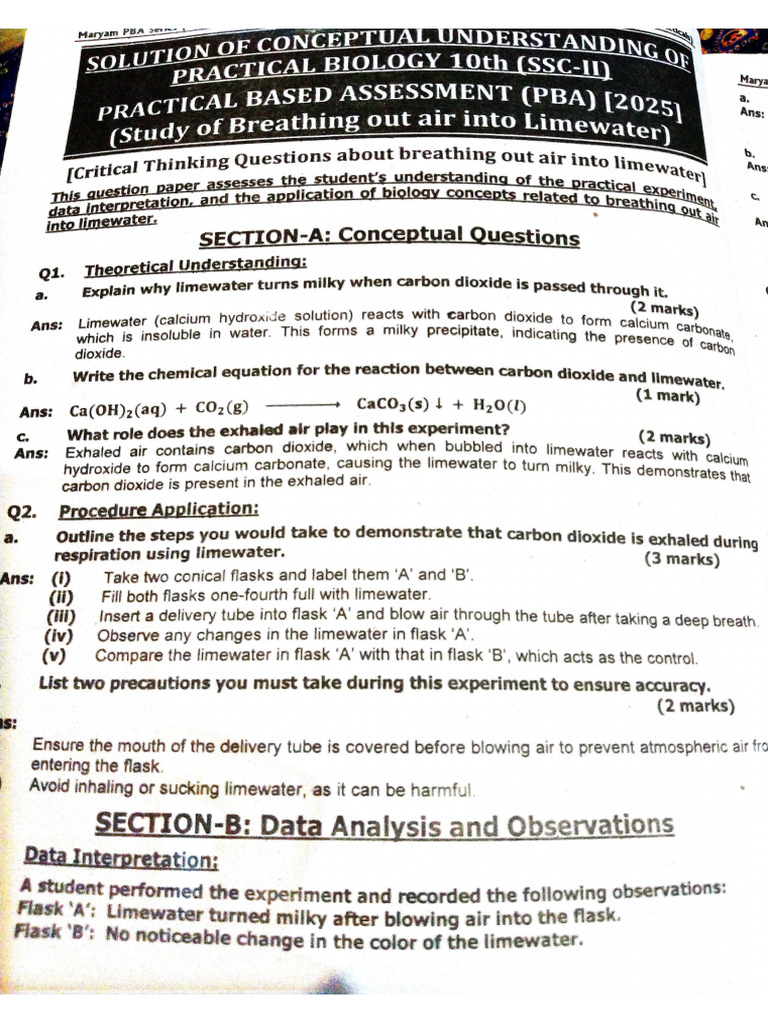 Biology Practical 1 | PDF