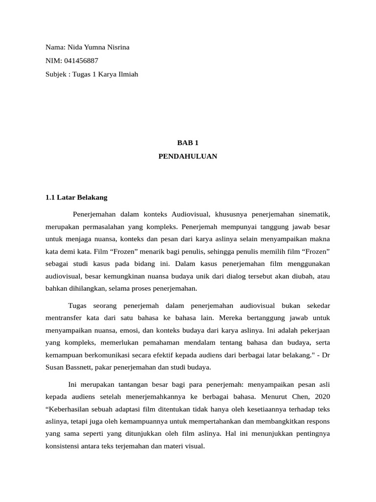 Tugas 1 Karil - Literature Review Dan Rumusan Masalah | PDF