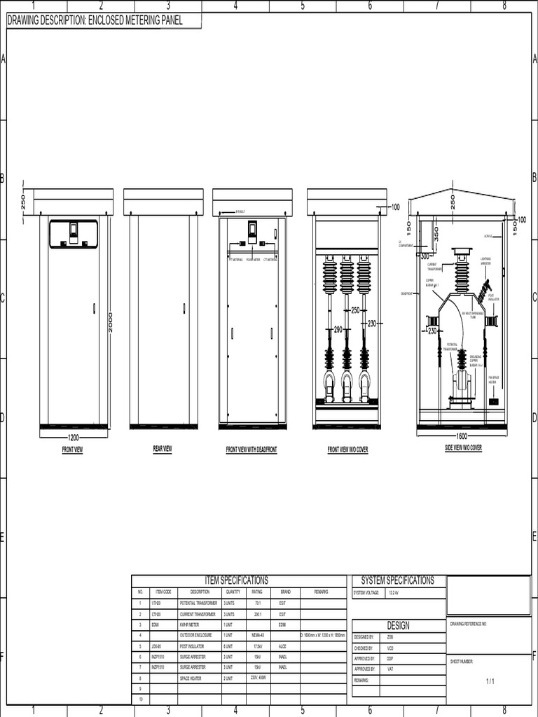 Primary - Metering - 13.2KV-R3 (Edmi) | PDF | Transformer | Equipment