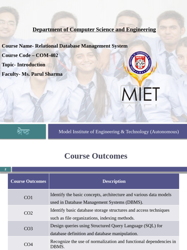 Unit 1_Basic Concepts | PDF | Databases | Relational Database