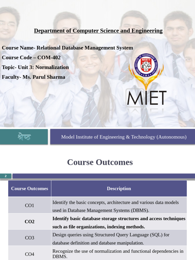 Unit 3 - Normalization | PDF | Relational Database | Relational Model