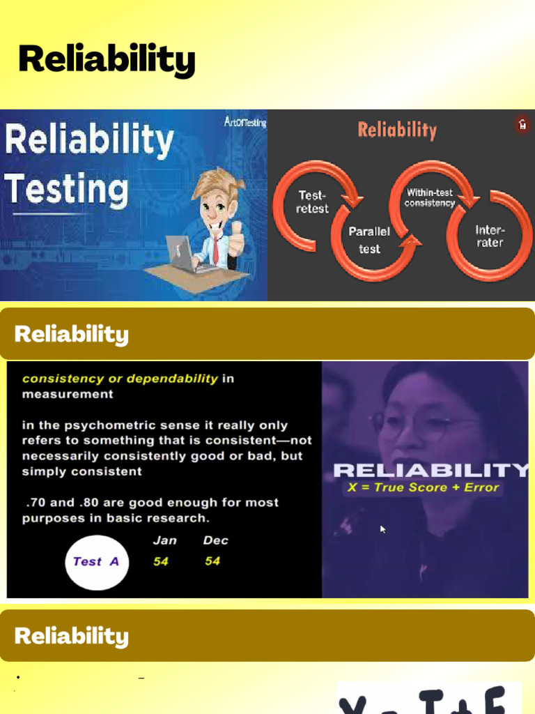 Slide 5_Reliability Validity | PDF