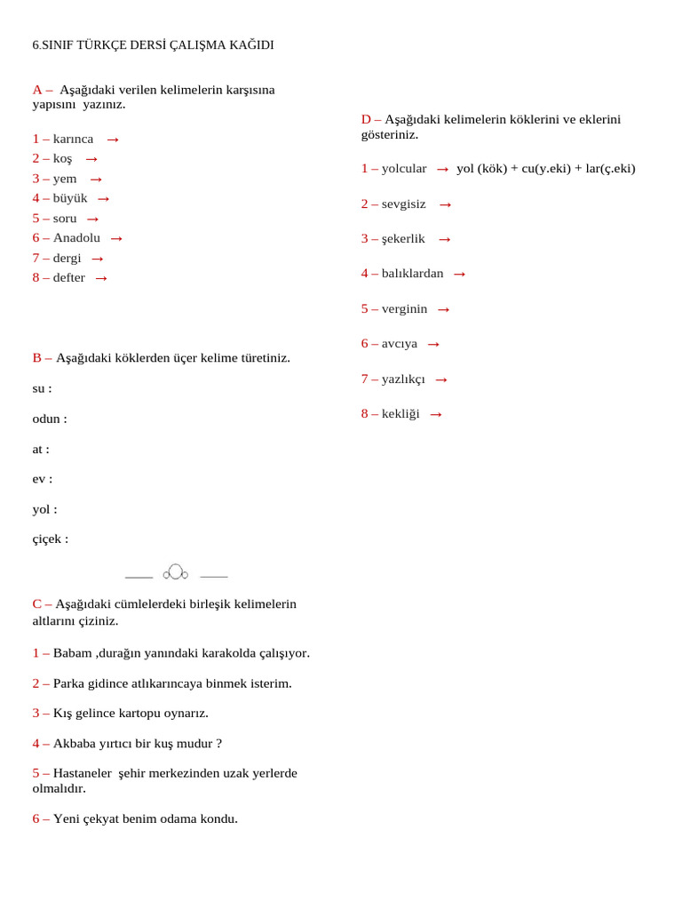 sozcukte-yapi ÖDEV VERMELİK TAM. | PDF