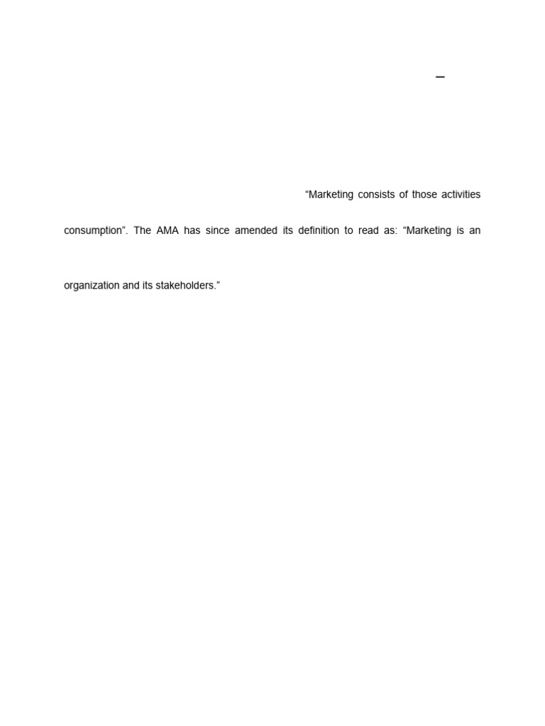 Module 01 - Marketing Management - An Introduction | PDF | Marketing ...