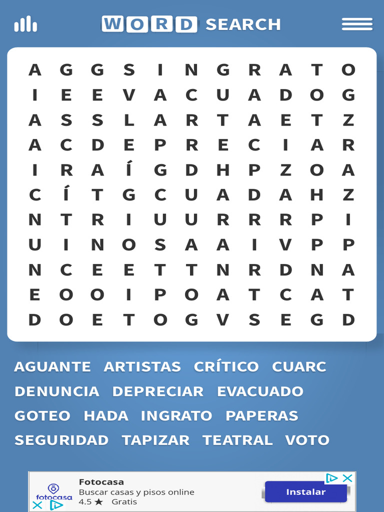 Sopa de Letras Juega en Línea Gratis | PDF