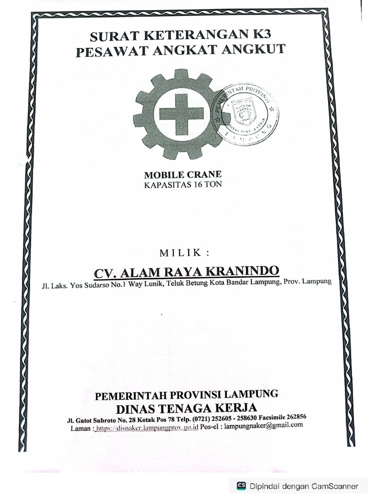 Silo Sio Crane 16 Ton | PDF