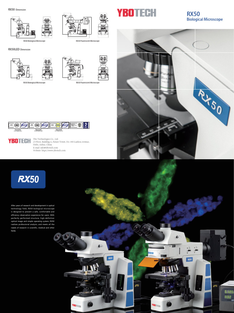 RX50 Fluorescent Microscope | PDF | Optics | Light