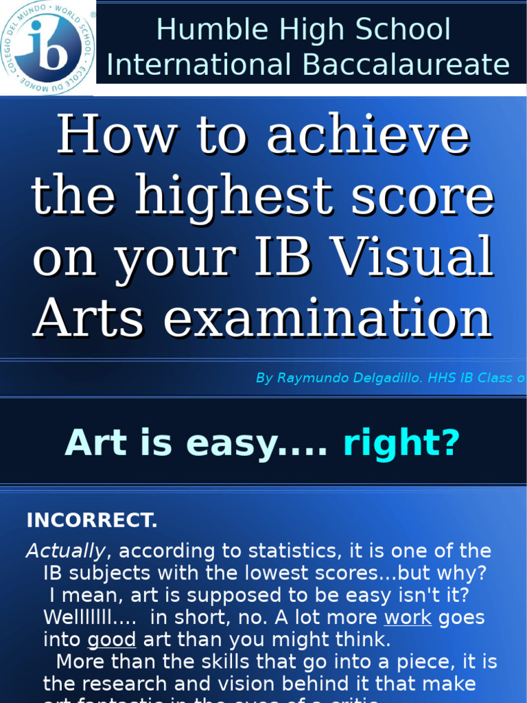 Maximize Your IB Visual Arts Score | PDF | Pleasure