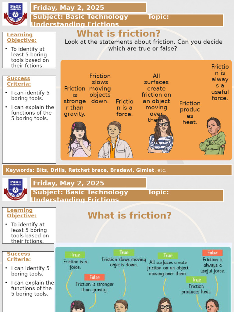 Understanding Friction and Tools | PDF | Friction | Brake