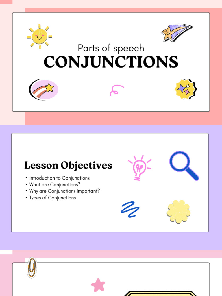 Conjunctions Lecture | PDF