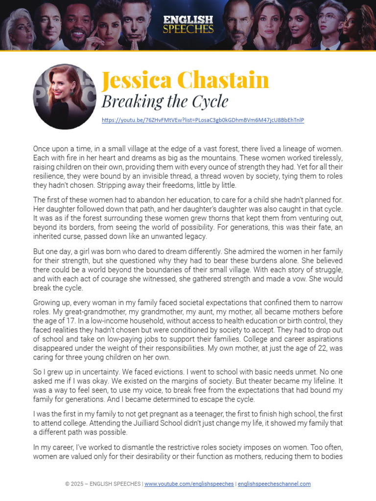 TRANSCRIPT - Jessica Chastain | PDF