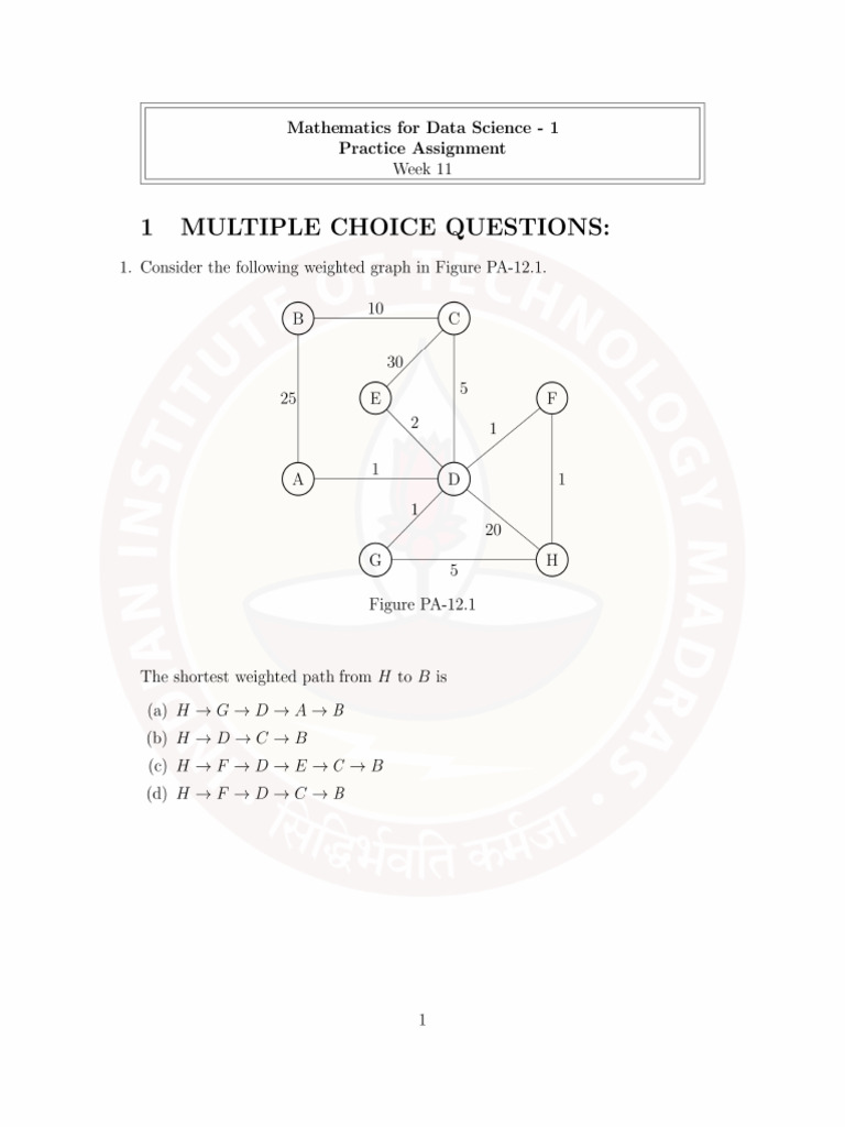 Week11 Practice Assignment | PDF