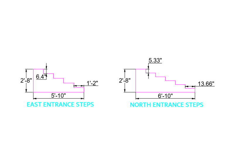 Entrance Steps Dimensions Guide | PDF