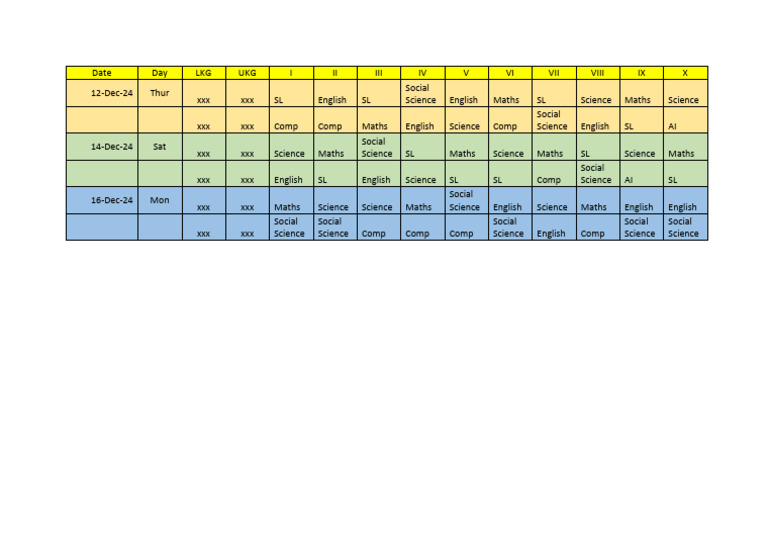 2025 2nd Periodical Test Schedule | PDF