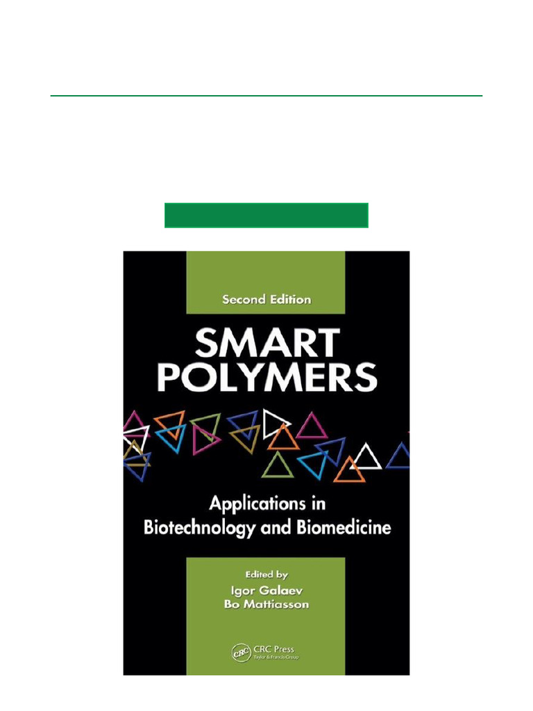 Smart Polymers in Biotechnology Applications | PDF | Polymers | Materials