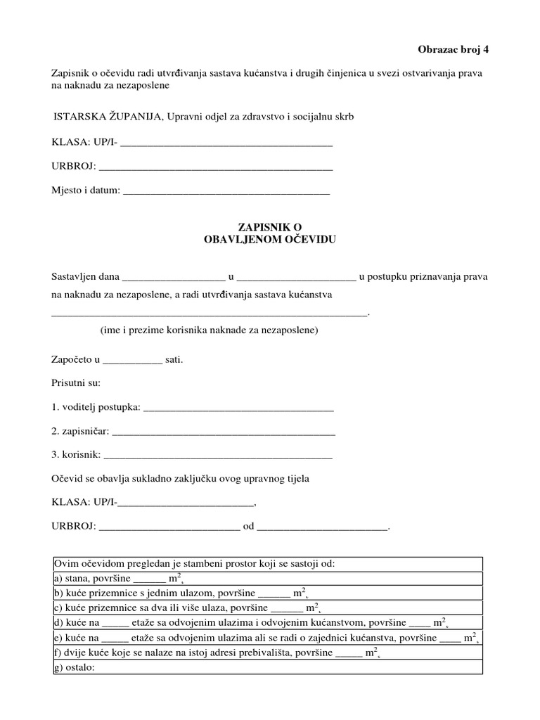 NZN Obrazac 4 | PDF