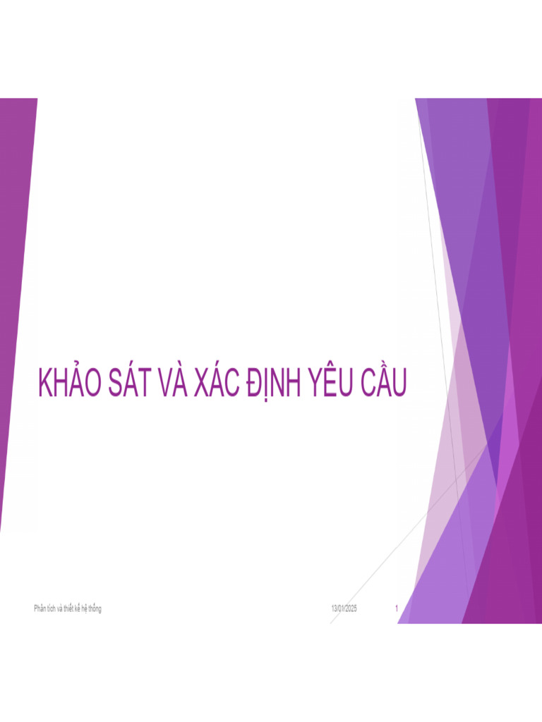 Lecture03 - Khao Sat Va Xac Dinh Yeu Cau | PDF