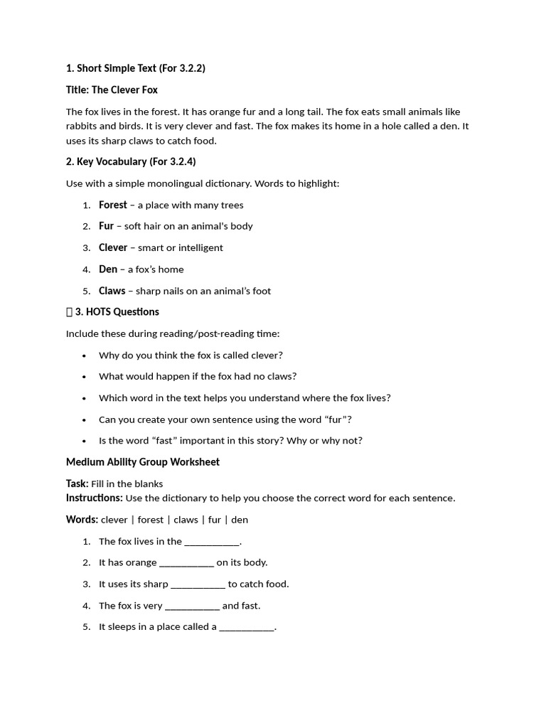 ENGLISH LESSON | PDF