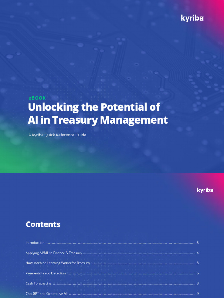 AI in Treasury Management Guide | PDF | Machine Learning | Artificial ...
