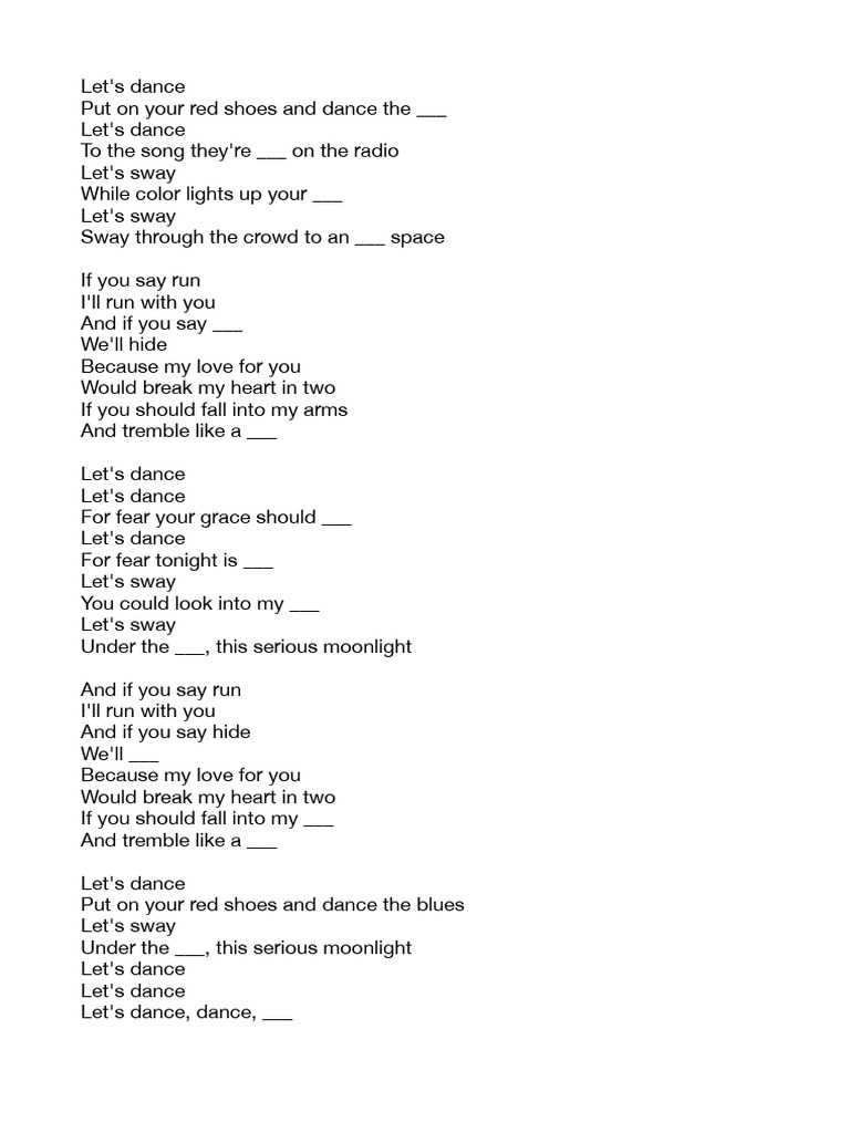 Lets Dance | PDF