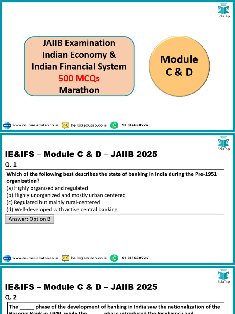 30 April 2025 - Mini Marathon - IEIFS - Module C & D | PDF | Option ...