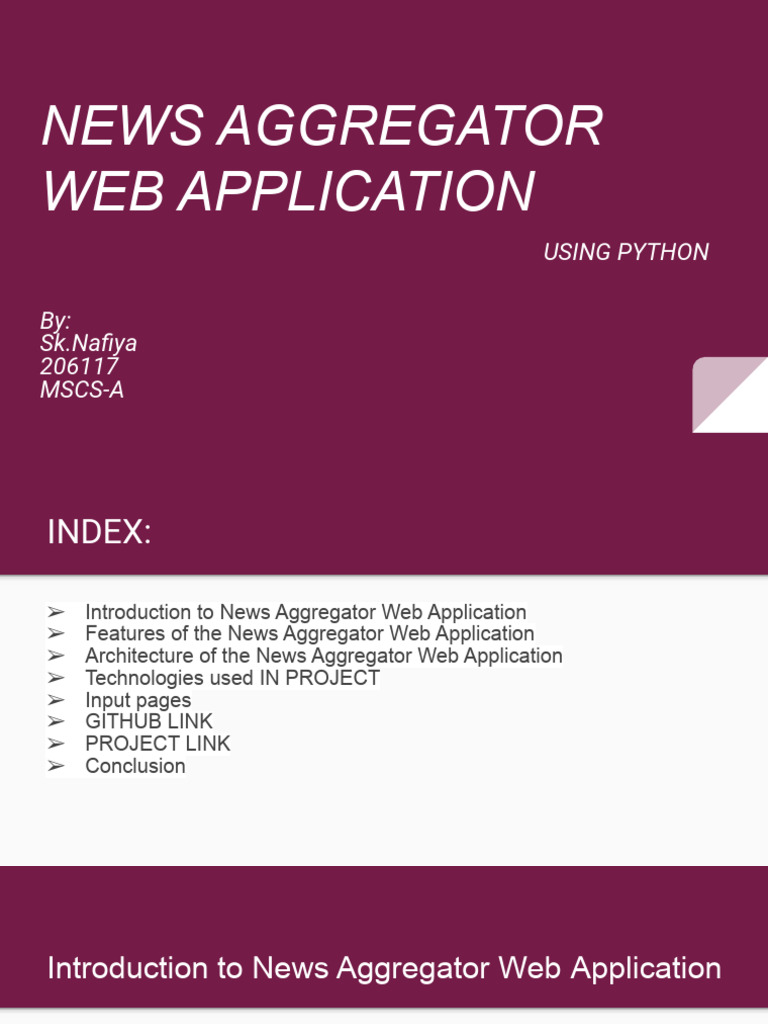 General presentation (1) (1) | PDF | Html | World Wide Web