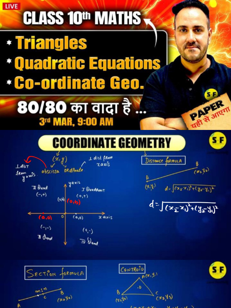 Black Coordinate Geometry X 2025 | PDF