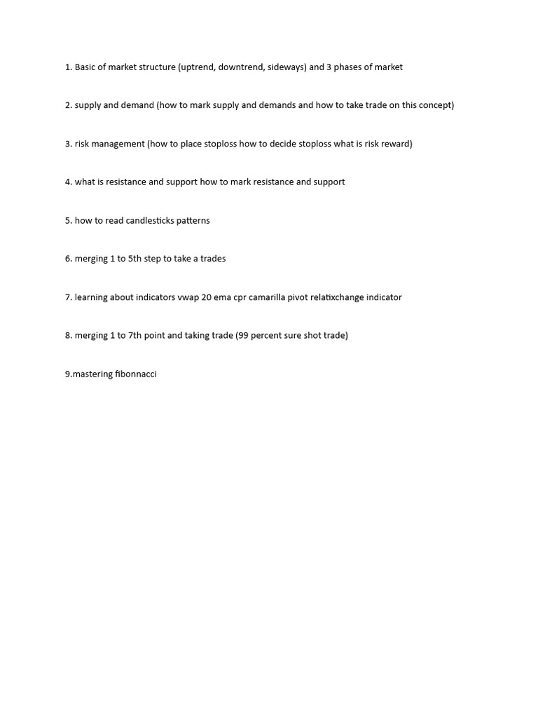 Basics of Trading | PDF