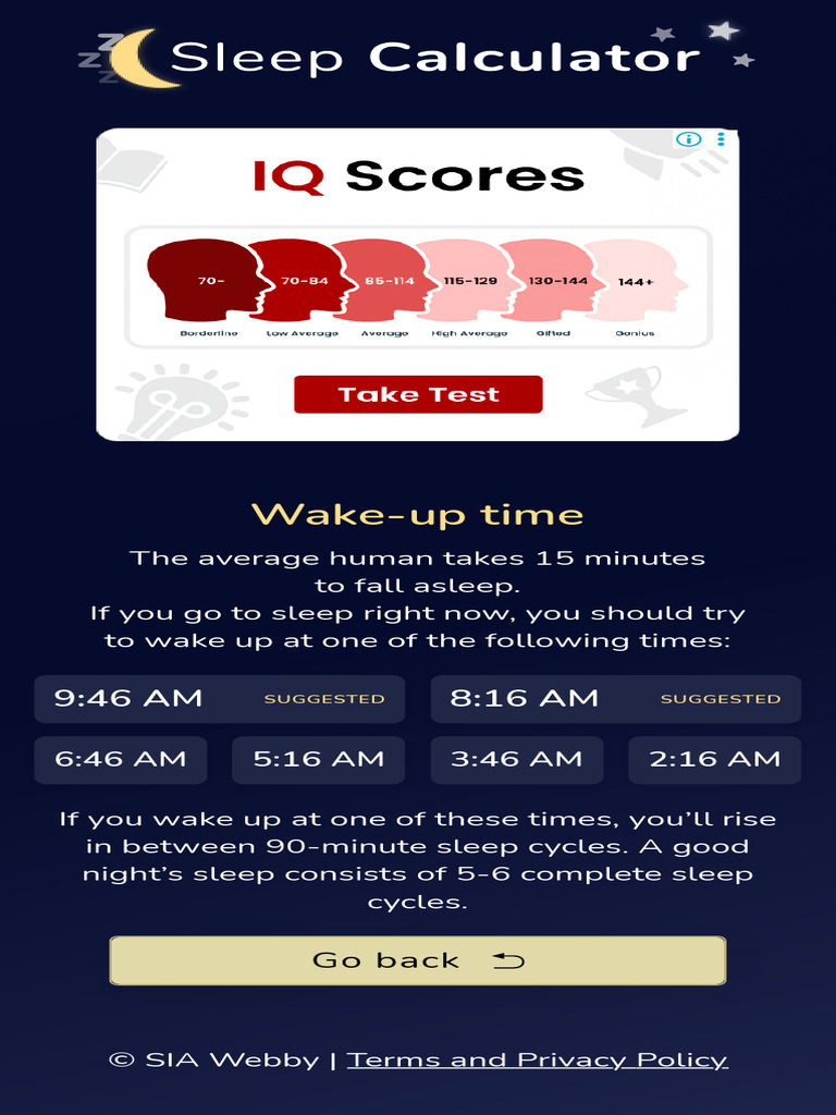 90-Minute Sleep Cycle Calculator | PDF