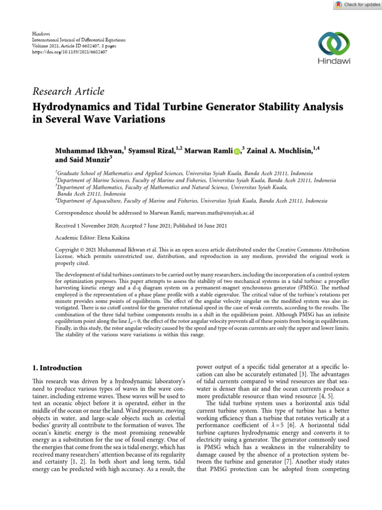 Mathematical Analysis of Stability in Turbines | PDF | Turbine | Stability Theory