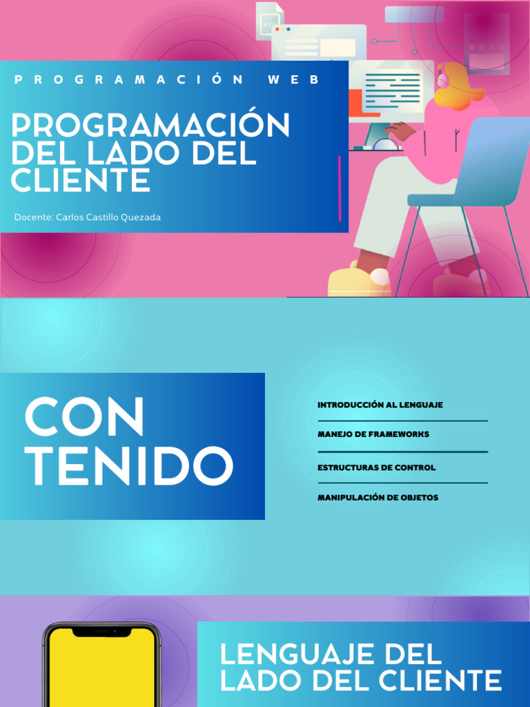 Web 03 Programación del Lado del Cliente | PDF | Modelo de objeto de documento | Json
