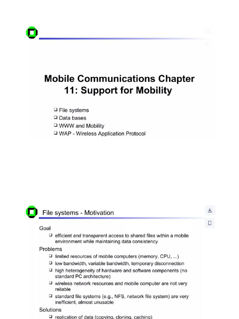 19 File System Mobility (Basics) | PDF