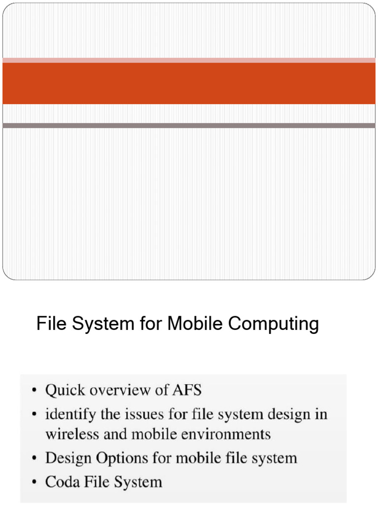 20 File System Mobility | PDF