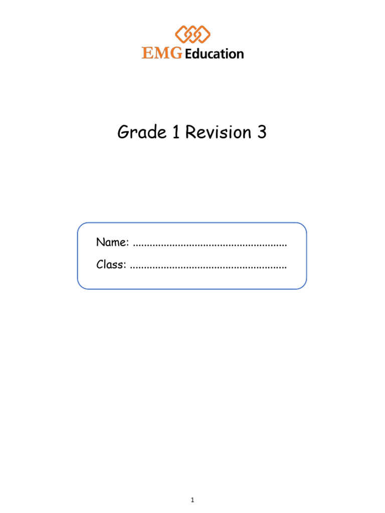 Grade 1 Revision 3 104202019 | PDF
