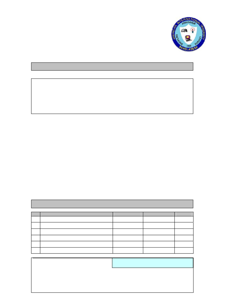 AIUB Assignment Cover Sheet | PDF | Plagiarism