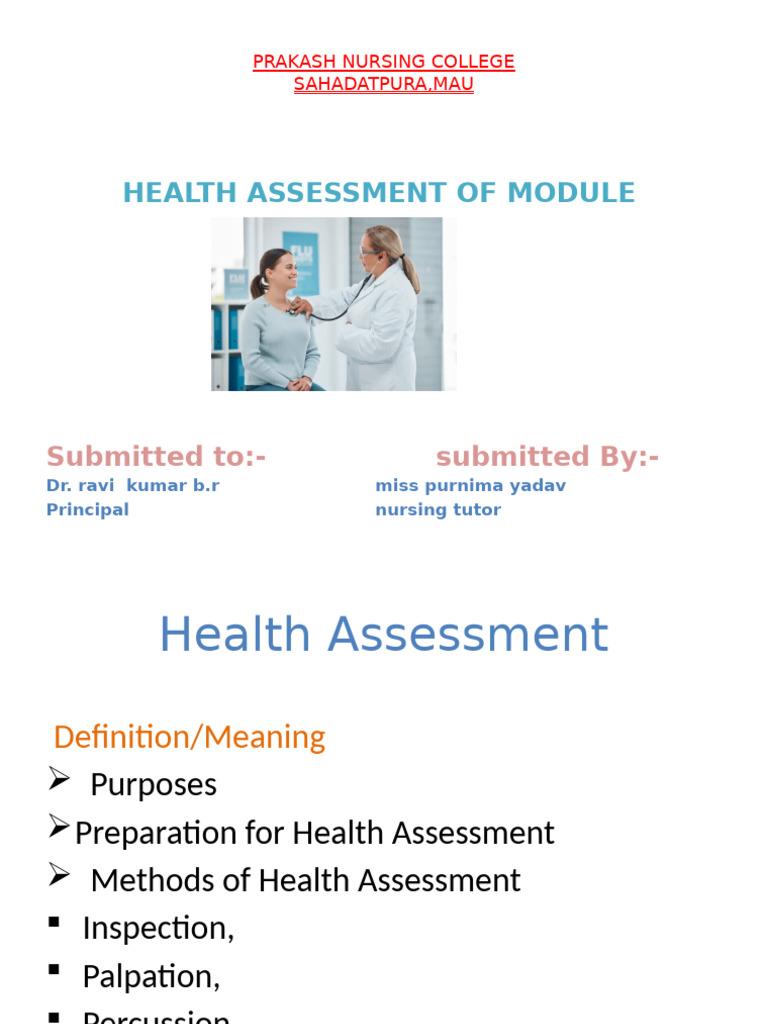 Purmina Yadav PPT Module | PDF | Physical Examination | Sound