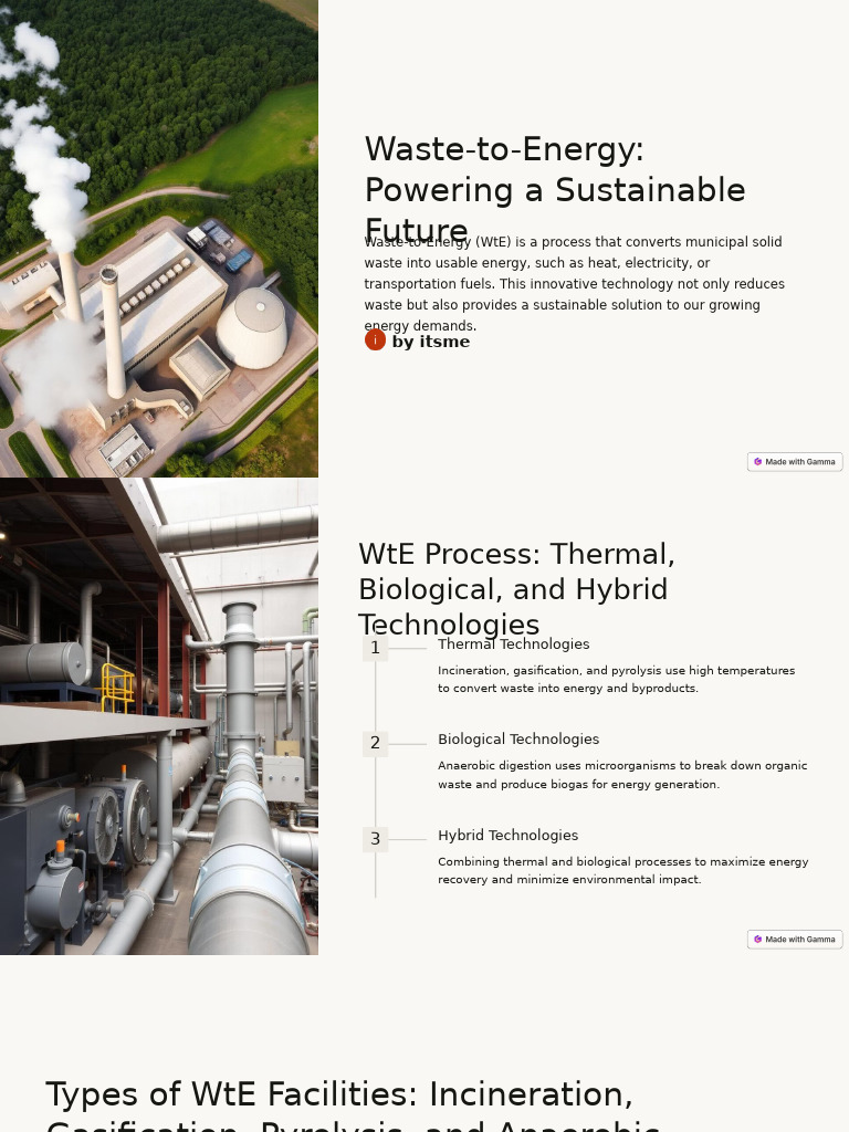 Waste To Energy Powering A Sustainable Future | PDF | Waste | Energy ...