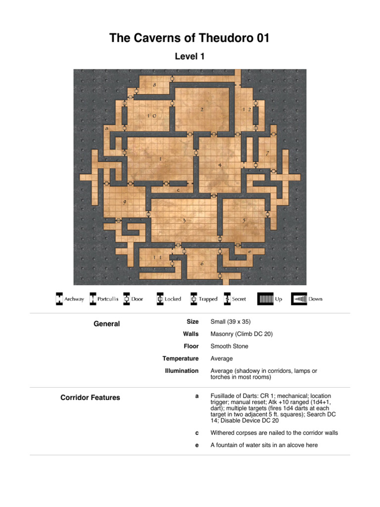 The Caverns of Theudoro 01 | PDF | Dungeons & Dragons