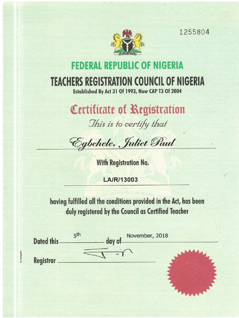 Certificate If Registration | PDF