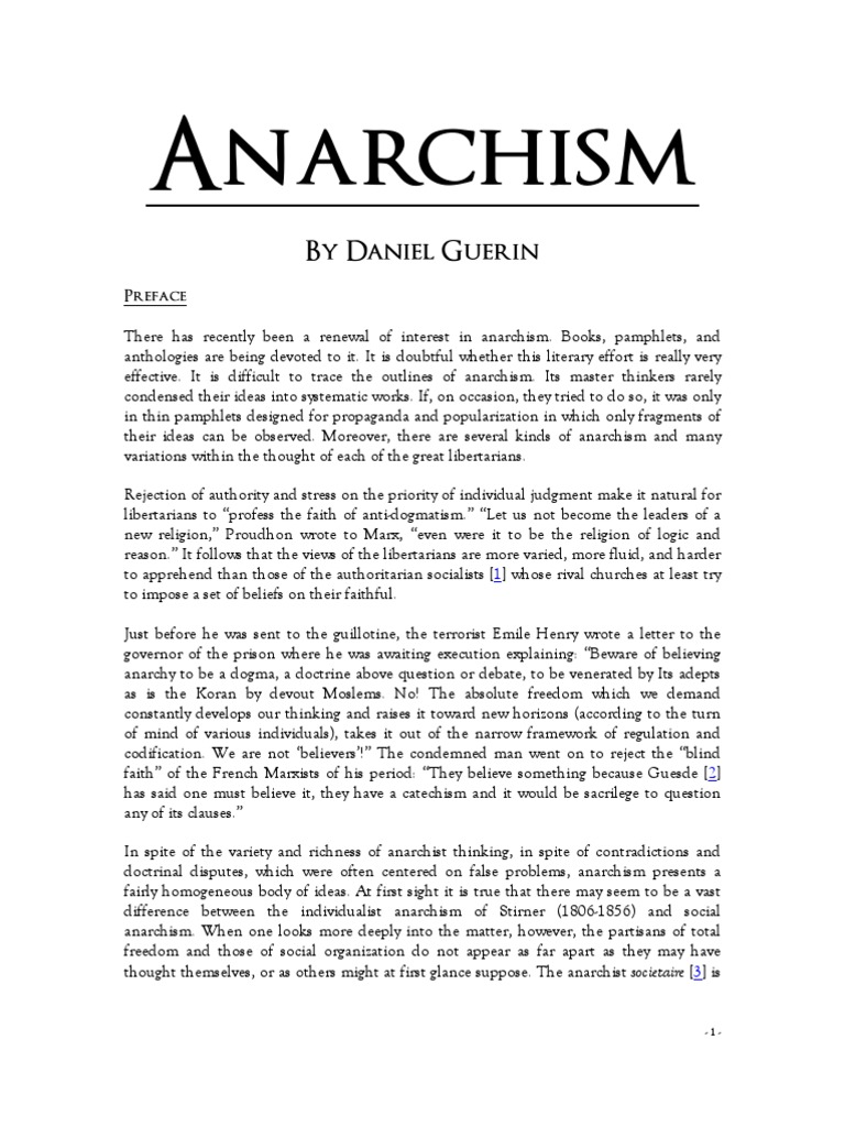 Anarchism | Anarchism | Individualism