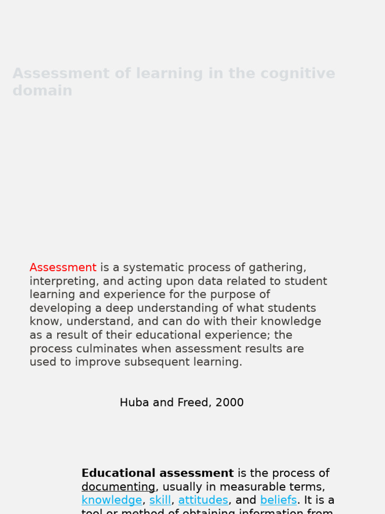 Presentation On Items of Cognitive | PDF | Knowledge | Cognition