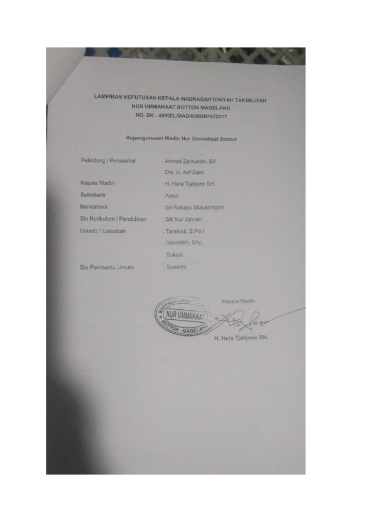 lampiran sk mdt | PDF