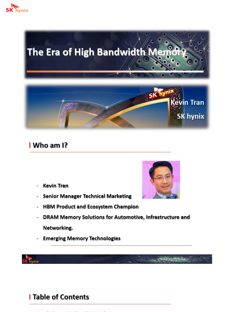 HC28.21.130-High-Bandwidth-KEVIN_TRAN-SKHYNIX-VERSION_FINAL-dcrp-t1-4_ | PDF | Computer Memory ...